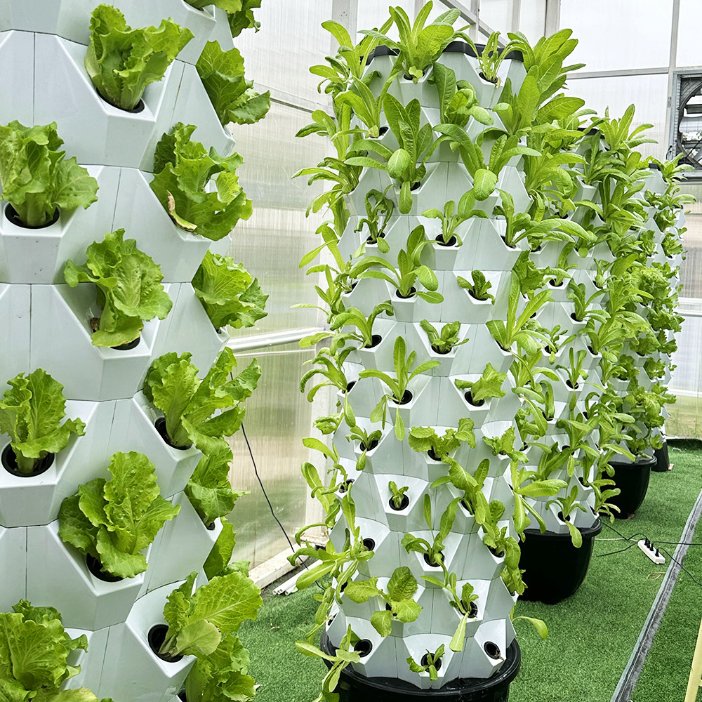 65L 14 Layers 112 Plant Holes Complete Hydroponic Growing System With 6 ...